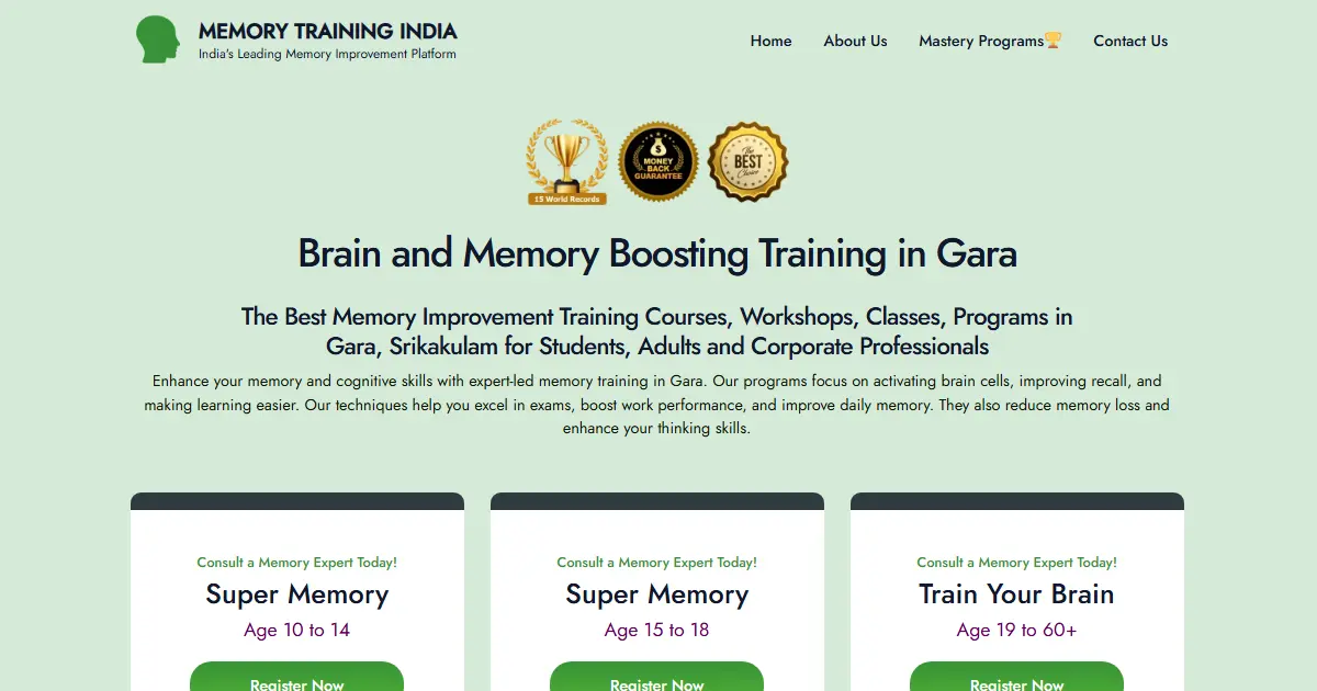 Join Now - Sign Up Today | 6X Memory Course